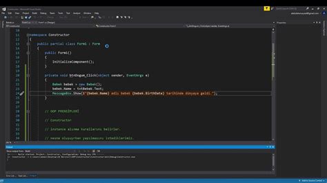 C Oop Constructor Youtube