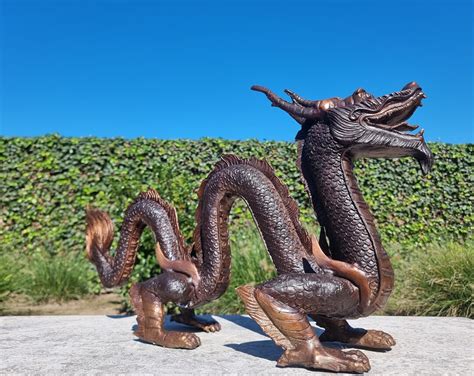 Bronze Dragon Chinese Dragon Lung Dragon Garden Decoration Etsy Australia
