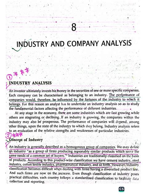C8 Industry And Company Analysis Pdf