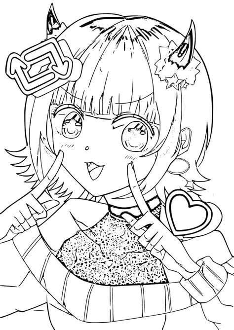 Coloriage Mem Cho Dans Oshi No Ko T L Charger Et Imprimer Gratuit Sur