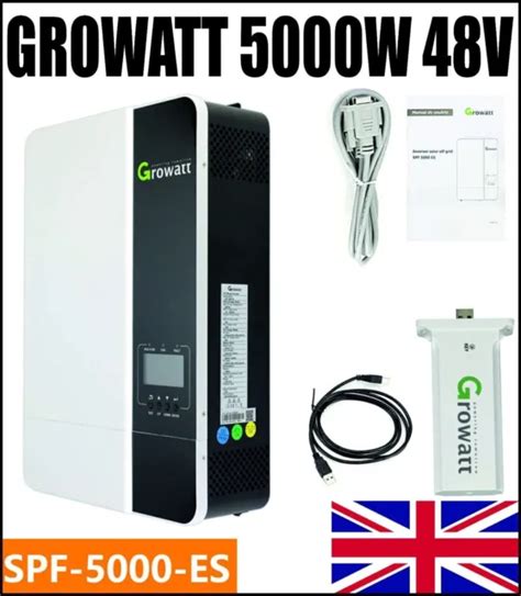 Growatt Inverter Off Grid 5kw Caricabatterie Mppt 48v 230vac Wi Fi