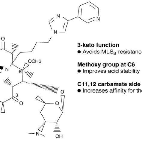 The Chemical Structure Of Telithromycin Reprinted With Permission From
