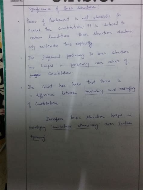 3 Examine The Doctrine Of Basic Structure Its Evolution And Significance IASbaba