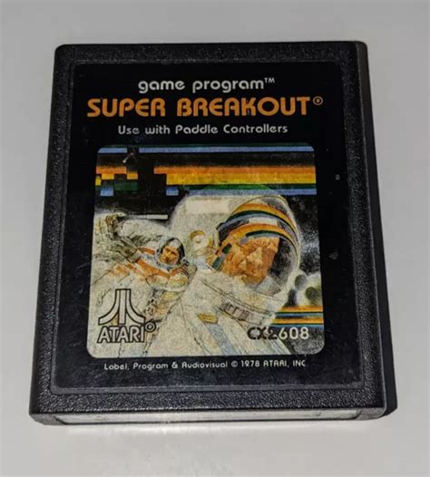 Super Breakout Atari 2600 7800 Cart Only Retro T Paddle Controller Super Breakout Atari 2600 7800 Cart Only Retro T Paddle Controller