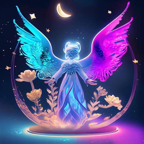 Premium Ai Image Beautiful Little African American Girl In Angel
