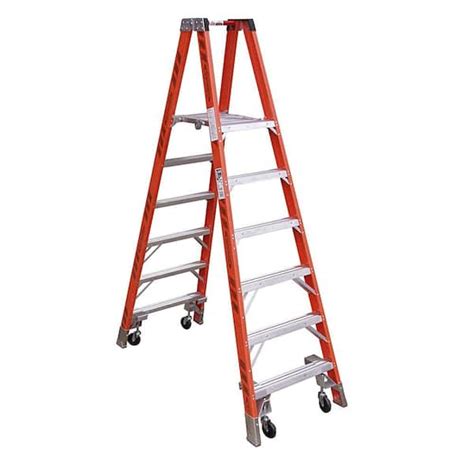 Folding Ladder With Wheels At Weston Donahue Blog