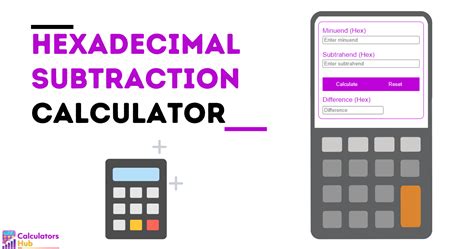 Hexadecimal Subtraction Calculator Online