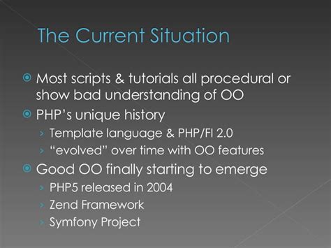 Php Procedural To Object Oriented Ppt