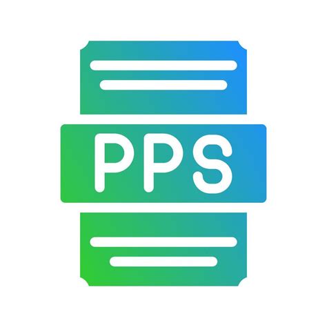 Pps Gradient Icons To Represent Spreadsheet Files With A Modern Aesthetic 53451672 Vector Art