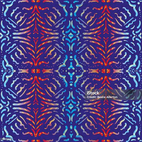 밝은 계류 스타일 기하학적 벡터 원활한 패턴 배경 모로코 모자이크 효과 화가 타일 은 블루 핑크 그라데이션 배경을 혼합 포장을 위한 추상 아라베스크 타일 장식 반복 고대의에