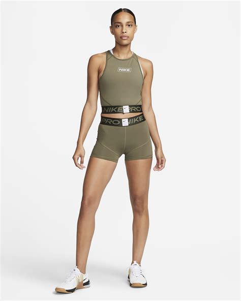 Nike Pro Women S Mid Rise 8cm Approx Graphic Shorts Nike LU
