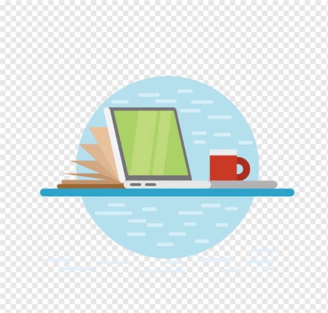 책상 위에 노트북 컴퓨터 Png Pngwing