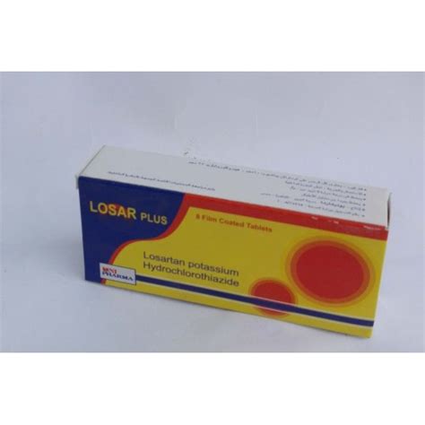 Losar Plus Losartan Hydrochlorothiazide 8 Film Coated Tablets