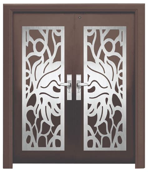 6ft Laser Cut Ra023s 6 Ft Brown Color Ra Laser Cut Security Door