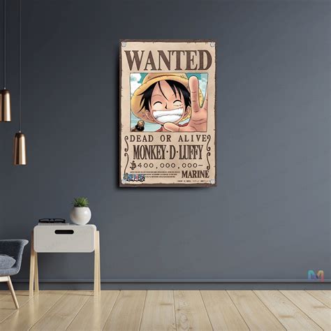 One Piece Monkey D Luffy Bounty Poster Premium Wall Art Maags