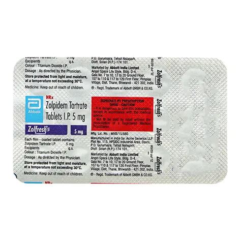 Zolfresh 5 Tablet View Usage Side Effects Price And Subtitute Egmedi