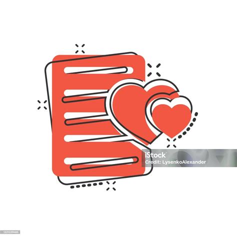 만화 스타일의 위시리스트 아이콘입니다 흰색 고립 된 배경에 문서 만화 벡터 그림처럼 좋아하는 목록 스플래시 효과 비즈니스 컨셉 만화에 대한 스톡 벡터 아트 및 기타 이미지