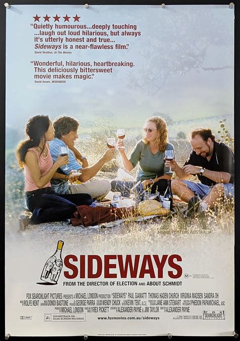 Sideways 2004 Movie Poster Rare Australian One Sheet Giamatti