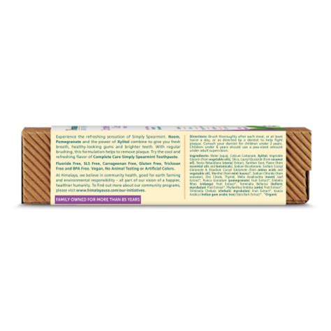 Himalaya® Simply Spearmint Toothpaste 529 Oz Qfc