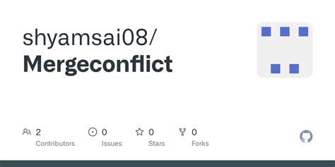 Github Shyamsai08mergeconflict