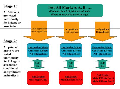 interaction testing framework flowchart for two stages the flow chart