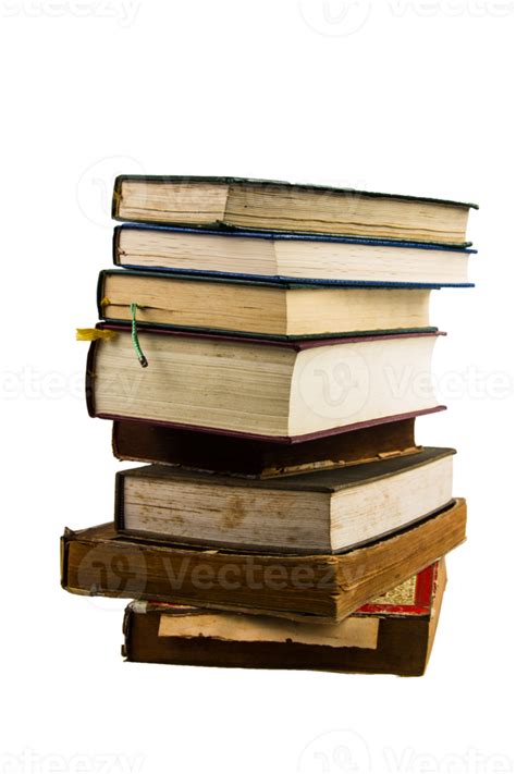 Pila De Libros Aislados Sobre Fondo Blanco 8508402 Png
