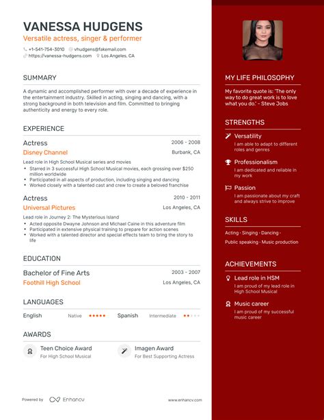 Britney Spearss Resume Example Chatgpt Famous Resumes