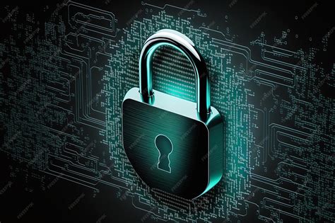 Premium Ai Image Closed Padlock On Digital Background Cyber Security