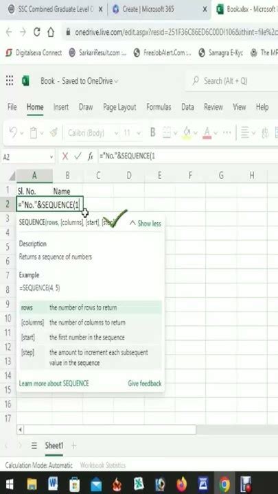 Excel Shorts Of Serial Numbering Shorts Youtubeshorts Official Youtube Trending Youtube