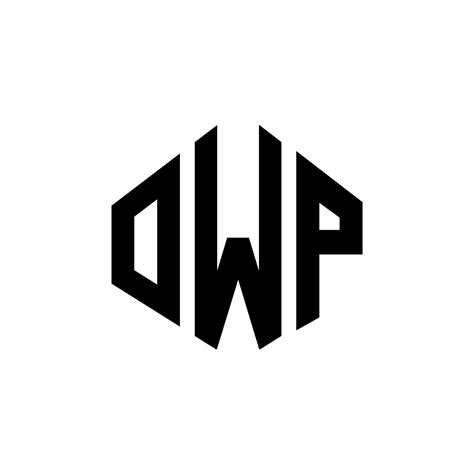 Owp Letter Logo Design With Polygon Shape Owp Polygon And Cube Shape