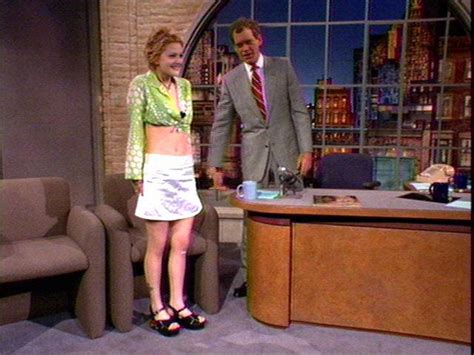 Naked Drew Barrymore In Late Show With David Letterman