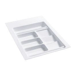 Rev A Shelf COS Cosmetic Tray Drawer Insert 14 3 4 W X 21 1 8 D X 1 7 8 H White