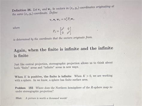 Solved Definition 26 Let Vs And Ws Be Vectors In Chegg Com