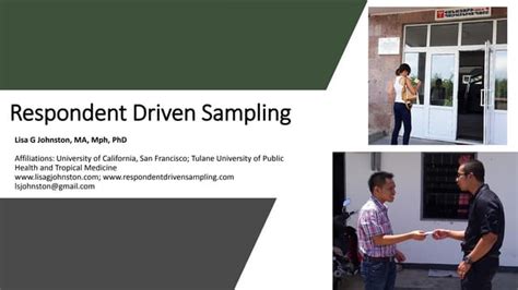 Respondent Driven Sampling Ppt