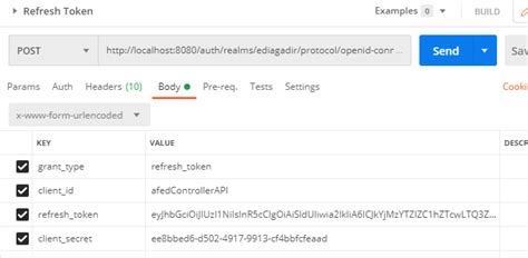 Java Refresh Accesstoken Via Refreshtoken In Keycloak Stack Overflow