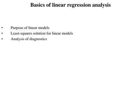 Ppt Multiple Comparisons Basics Of Linear Regression Model Selection Powerpoint Presentation