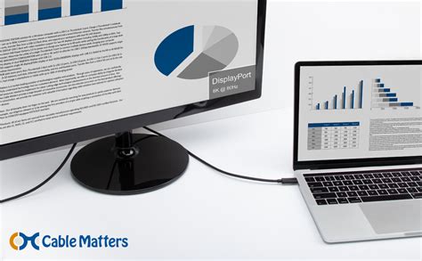 Cable Matters Usb C To Displayport Cable Supporting K Hz K Hz Usb C To Dp Cable In Black