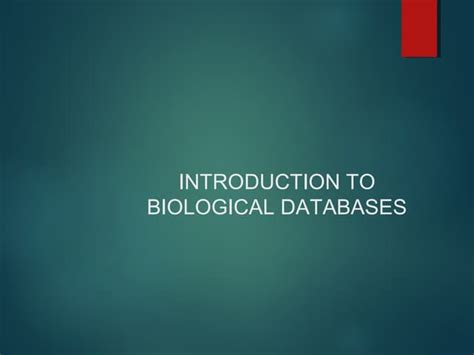 Intro To Databases Ppt