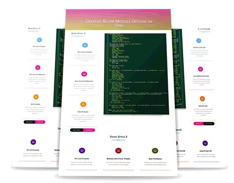 Transform The Divi Blurb Module Into Creative Design Style 2 Divi