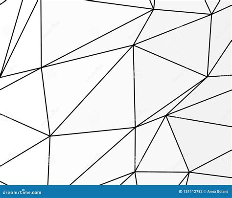 Asymmetrical Texture With Random Chaotic Lines Abstract Geometric Pattern Black And White