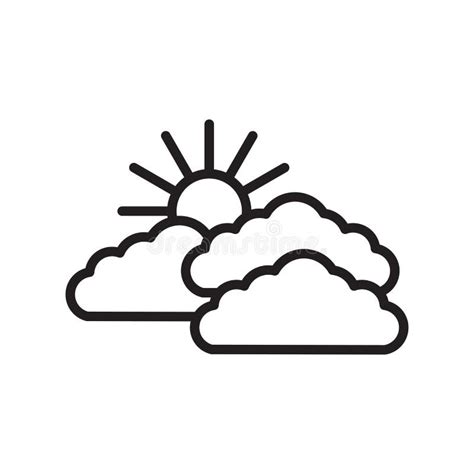 Sky Icon Vector Isolated On White Background Sky Sign Stock Vector Illustration Of Cold