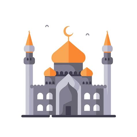 Premium Vector Flat Vector Islamic Mosque Building