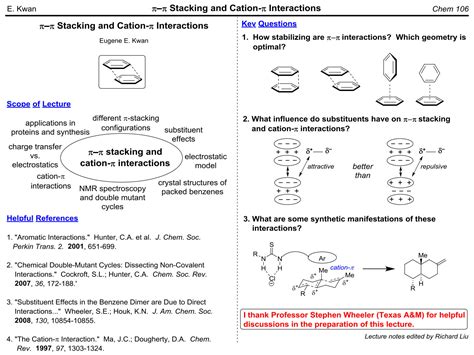 Solution Pi Interactions Advanced Organic Chemistry Harvard University Studypool