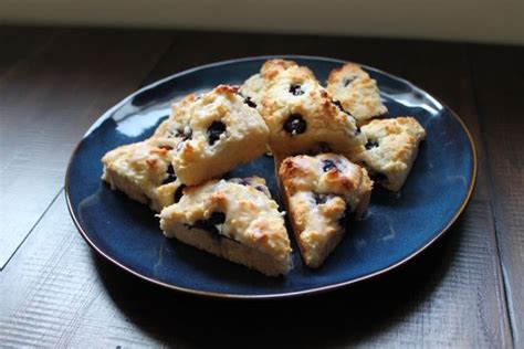 Blueberry Scones With A Vanilla Glaze Thekittchen