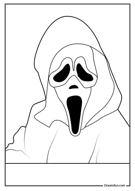 Ghost Face Coloring Pages