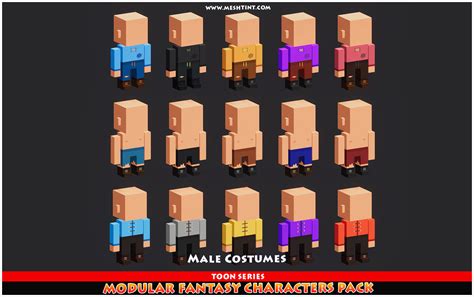 Modular Fantasy Characters Toon Series