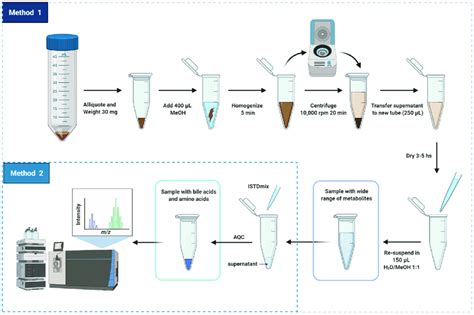 Scheme Of Sample Preparation Of Fecal Samples For Targeted Analysis Of