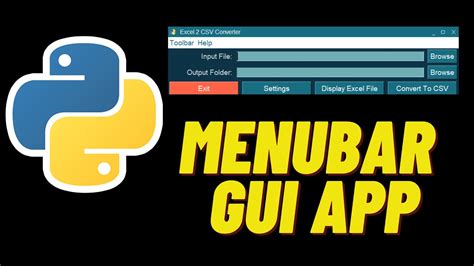 User Settings And Menu With Python Pysimplegui Youtube