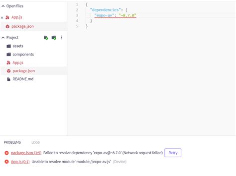 Failed To Resolve Dependency Network Request Failed · Issue 115