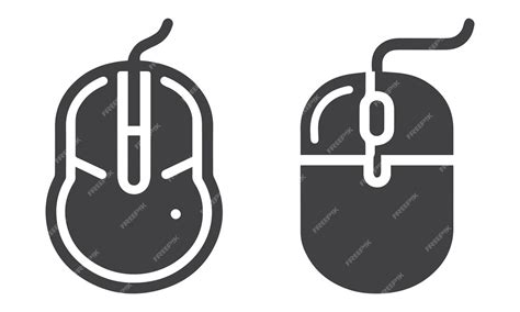 Premium Vector Computer Mouse Icon In Flat Style Cursor Vector Illustration On A White